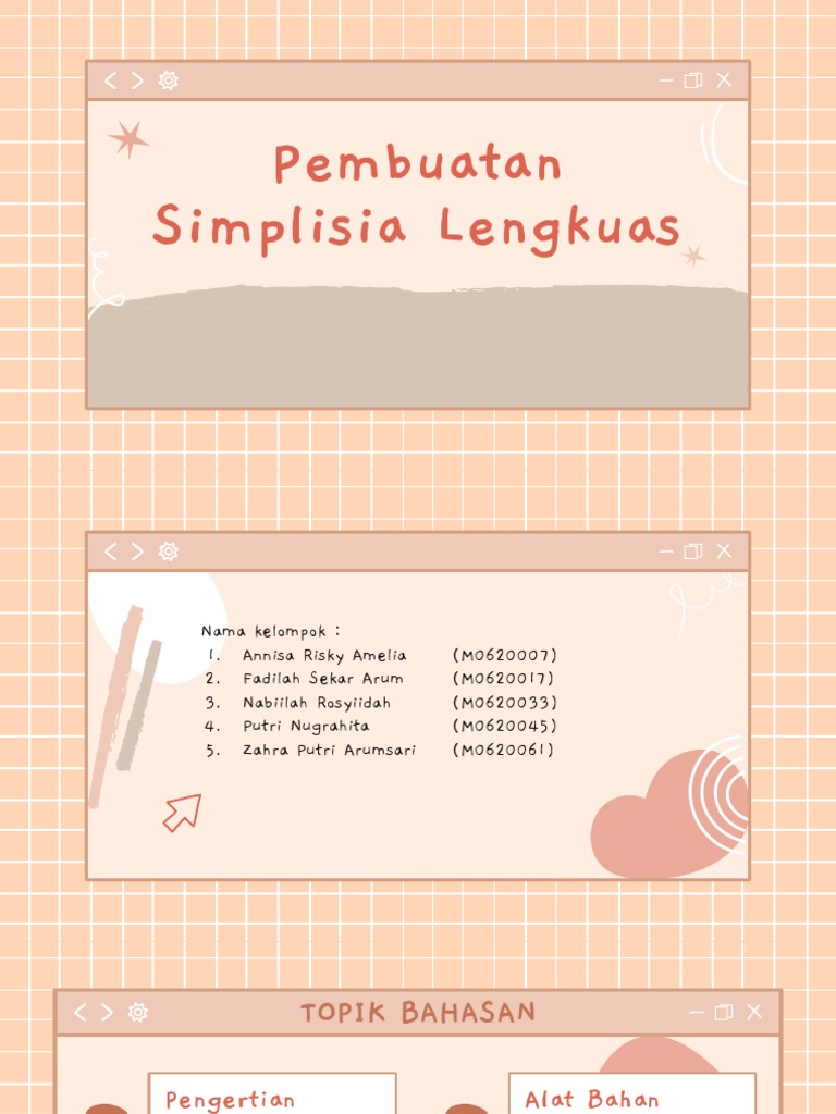 Proses Pembuatan Simplisia Lengkuas | PDF | Memasak, Makanan, & Anggur