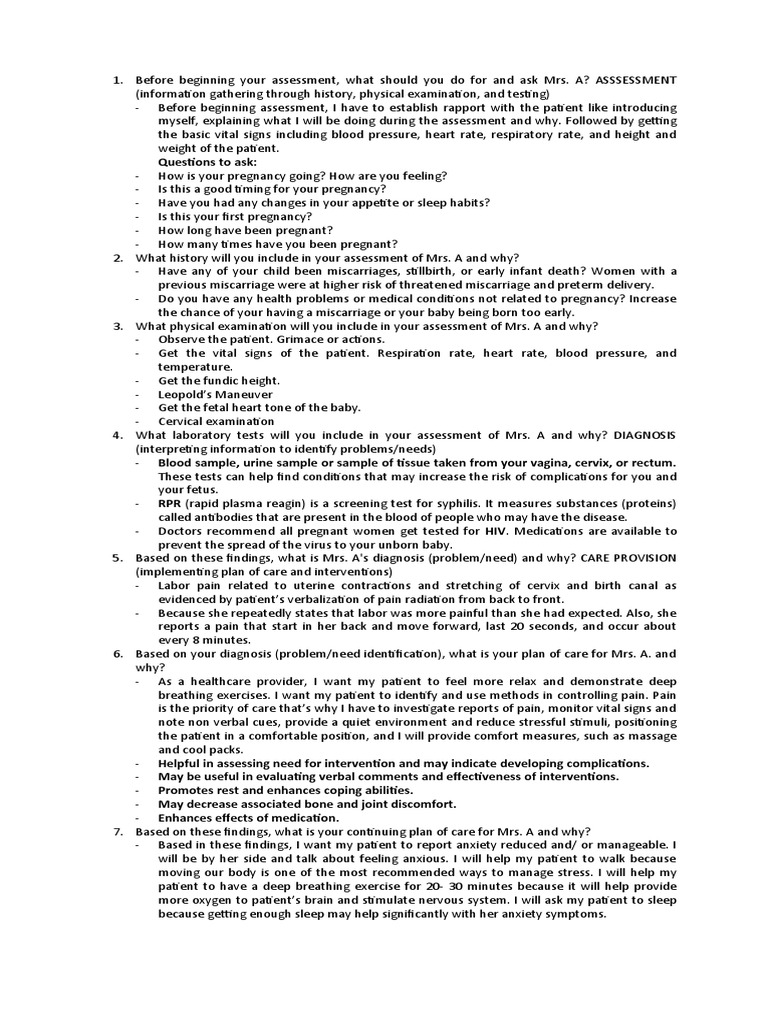 DRLR Guided Questions | Download Free PDF | Pregnancy | Miscarriage