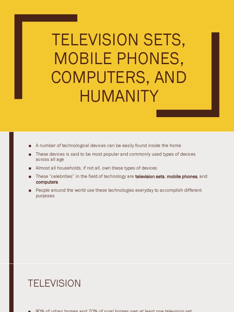 Television Sets, Mobile Phones, Computers | PDF | Television | Mobile ...