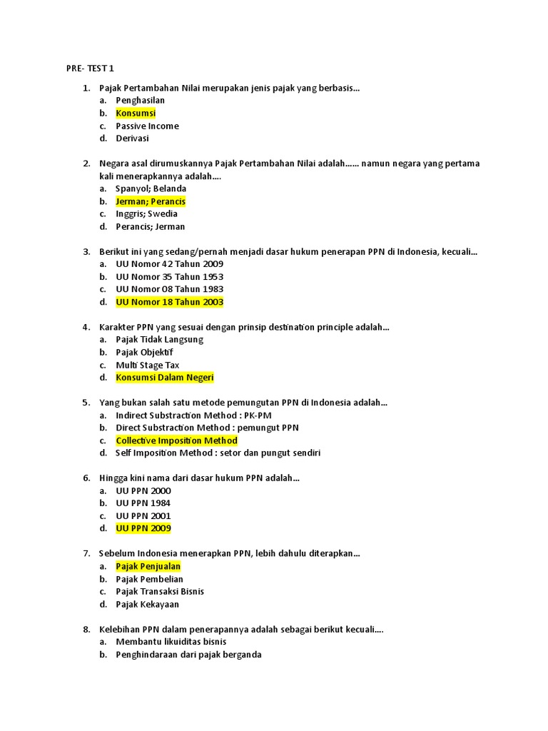 Soal Brevet PPN 4 | PDF