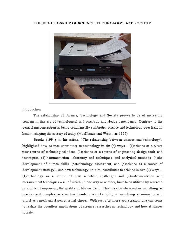 The Relationship of Science, Technology, and Society | PDF | Science ...