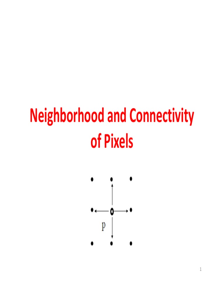 Pixel Connectivity and Neighborhood Analysis: A Study of Pixels ...