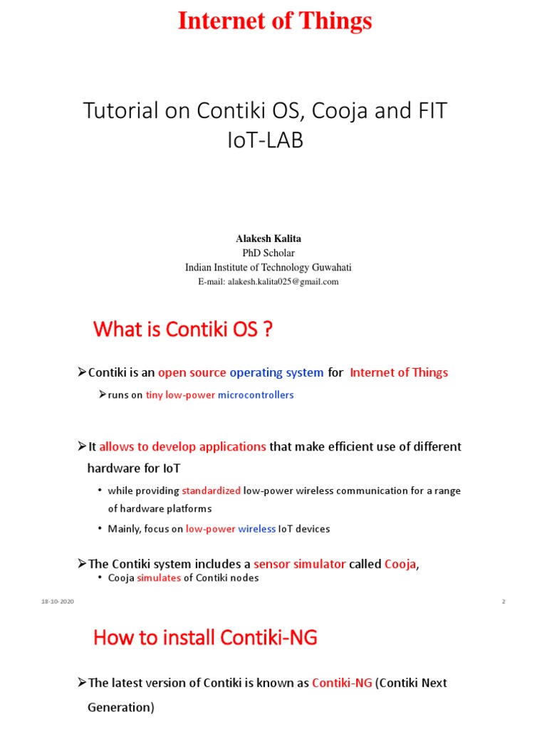 IoT Simulation with Contiki & Cooja | PDF | Internet Of Things ...