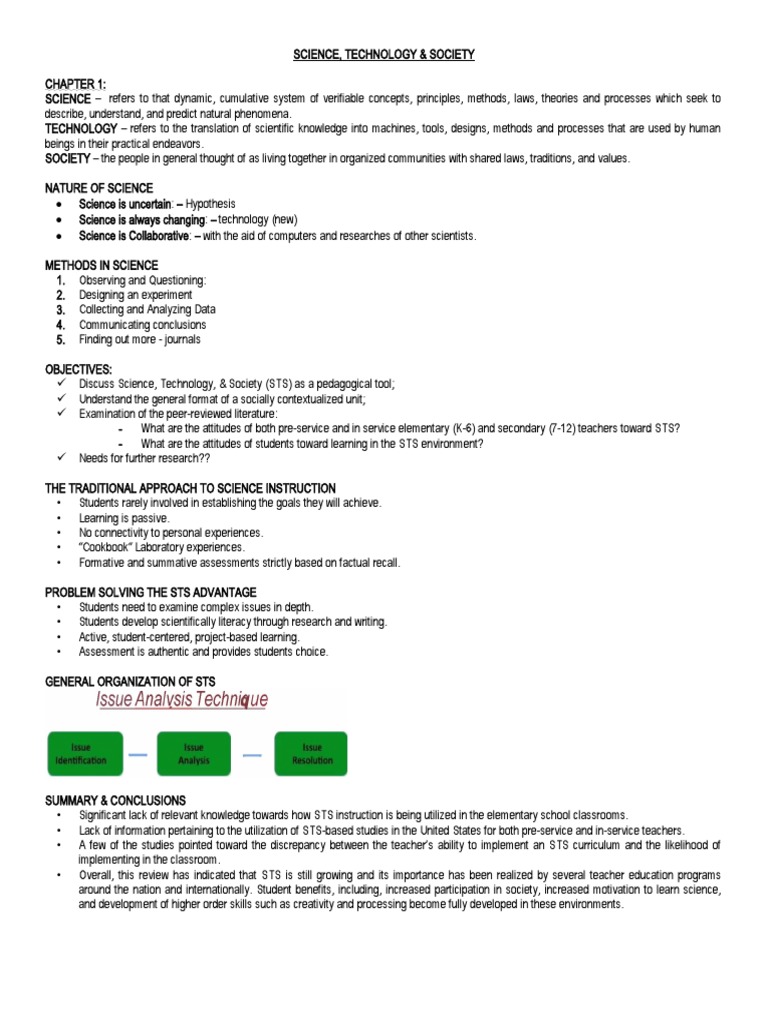 STS Prelim | PDF | Experiment | Science