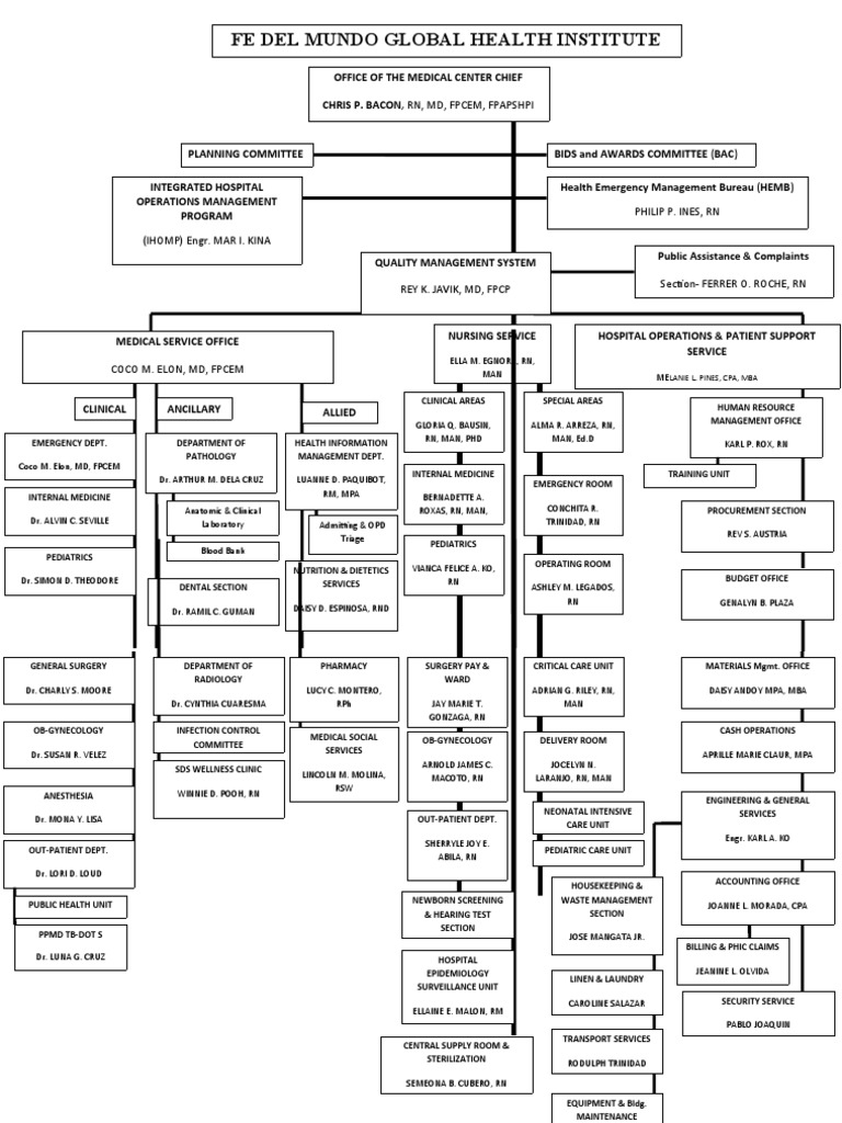 Organizational Chart | PDF | Life Sciences | Clinical Medicine