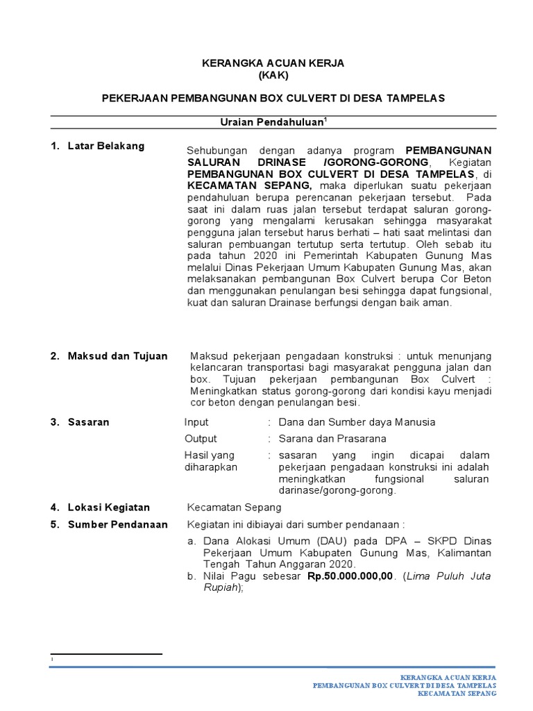 Kak Box Tampelas | PDF | Teknologi & Rekayasa