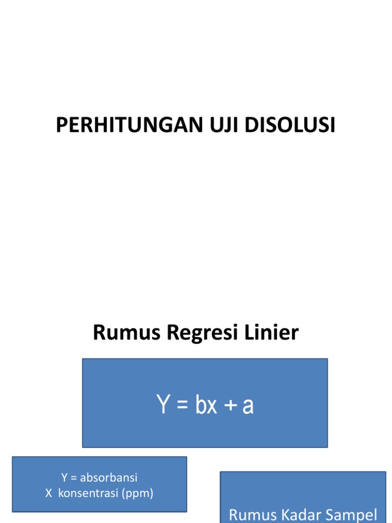 Perhitungan Uji Disolusi | PDF | Sains & Matematika