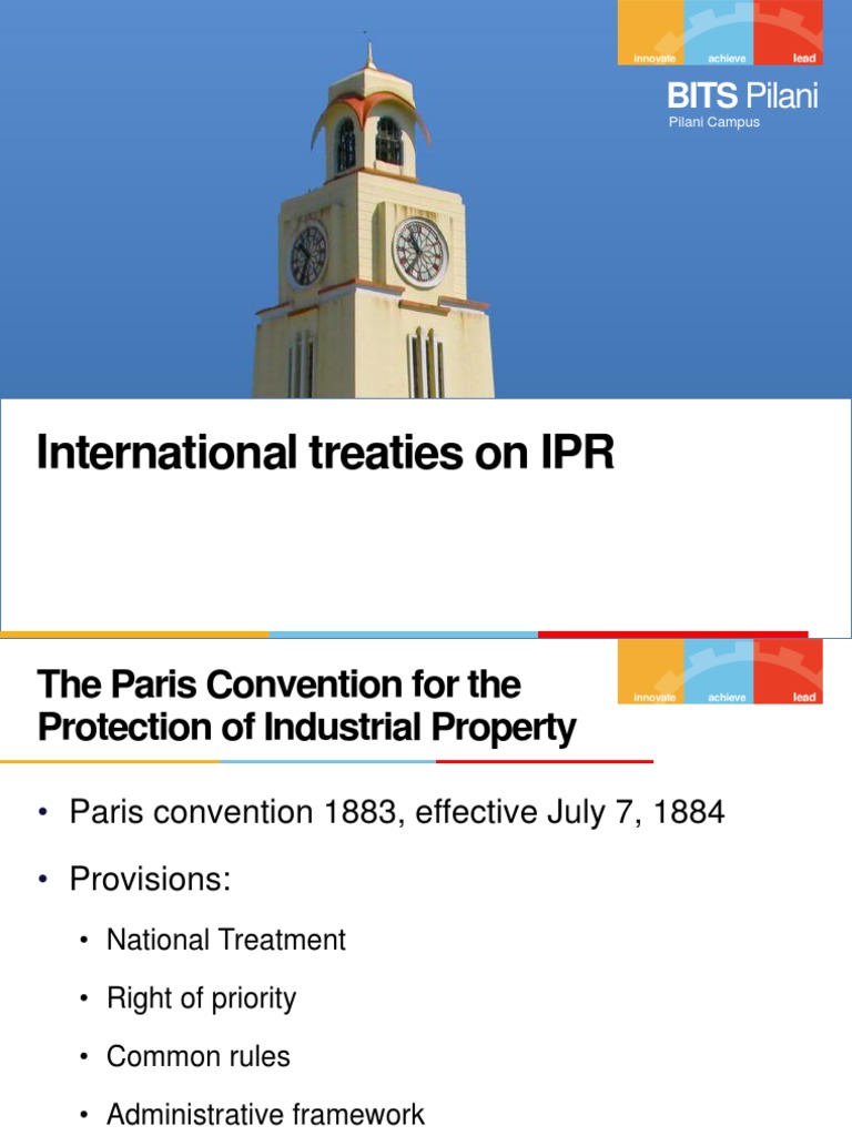 Overview of International IPR Treaties | PDF | Intellectual Property ...