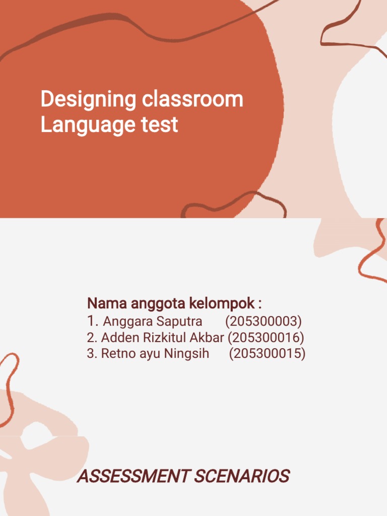 Designing Classroom Language Test | PDF | Test (Assessment) | Multiple ...