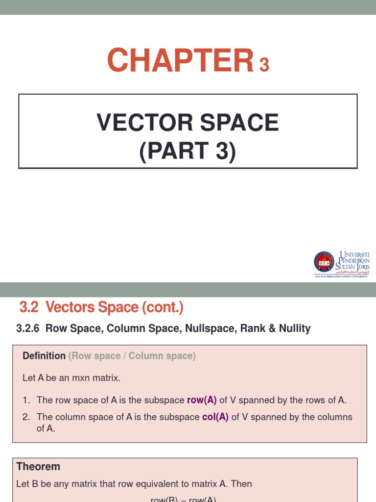 Chapter 3 Pdf Basis Linear Algebra Mathematical Relations