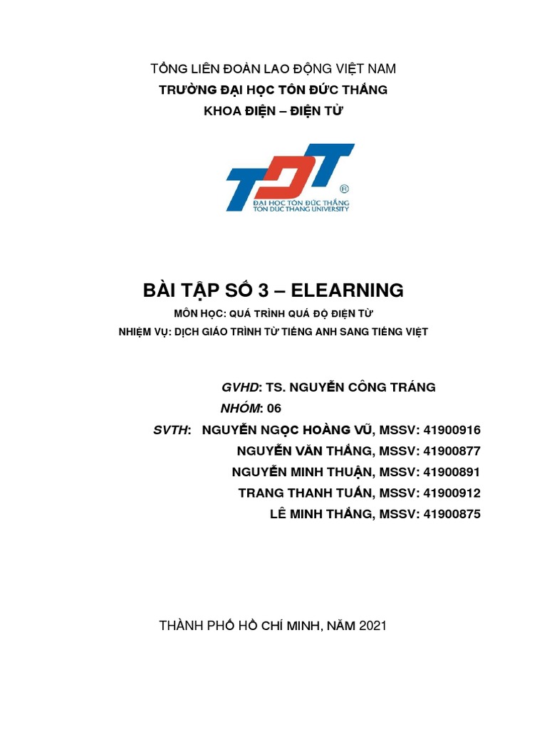 Nhom 6 - Elearning | PDF