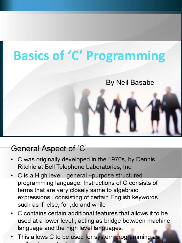 Basics of C Programming | PDF | Variable (Computer Science) | Computing