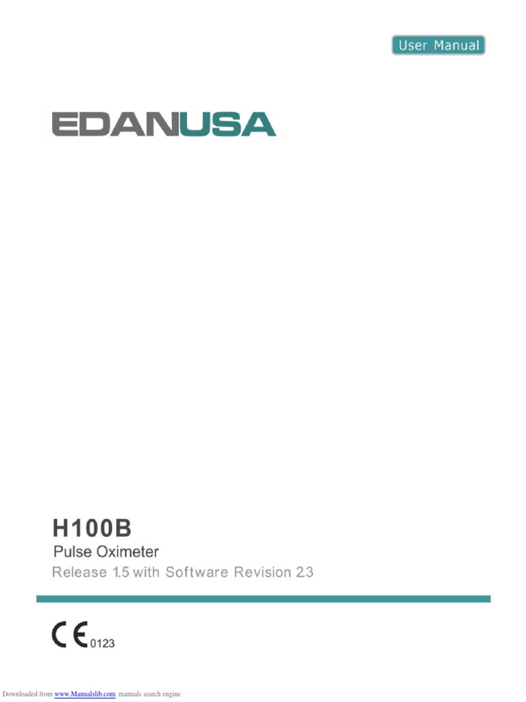 Manual EDAN h100b | PDF | Medical Device