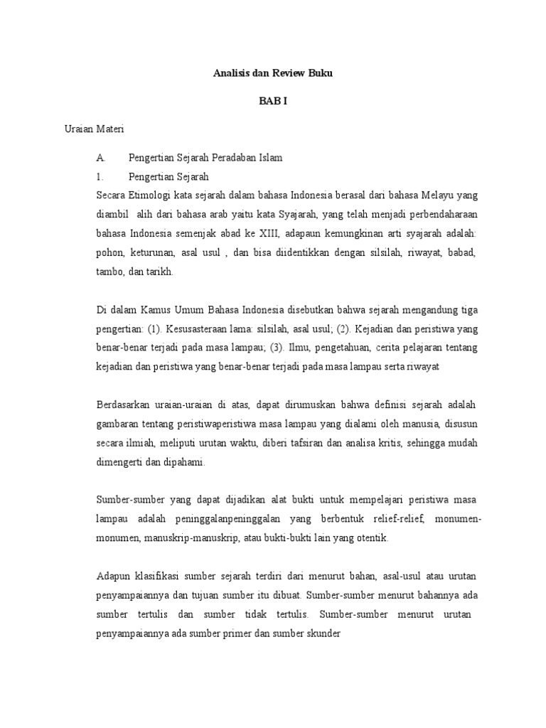 Analisis Dan Review Buku (SPI) | PDF