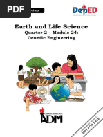 Earth and Life Science: Quarter 2 - Module 11: Genetic Engineering | PDF | Dna | Molecular Cloning