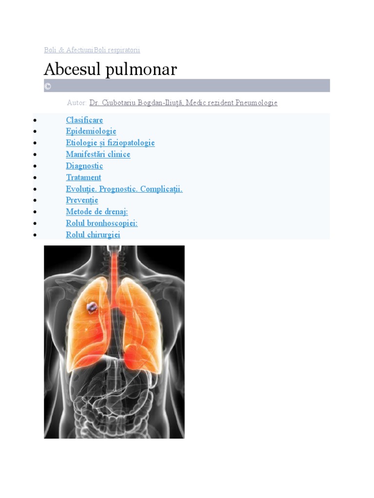 Abces Pulmonar | PDF