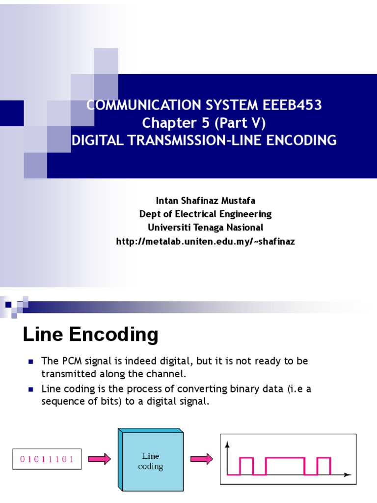 Line Encoding - Tutorial | PDF | Computer Data | Computing
