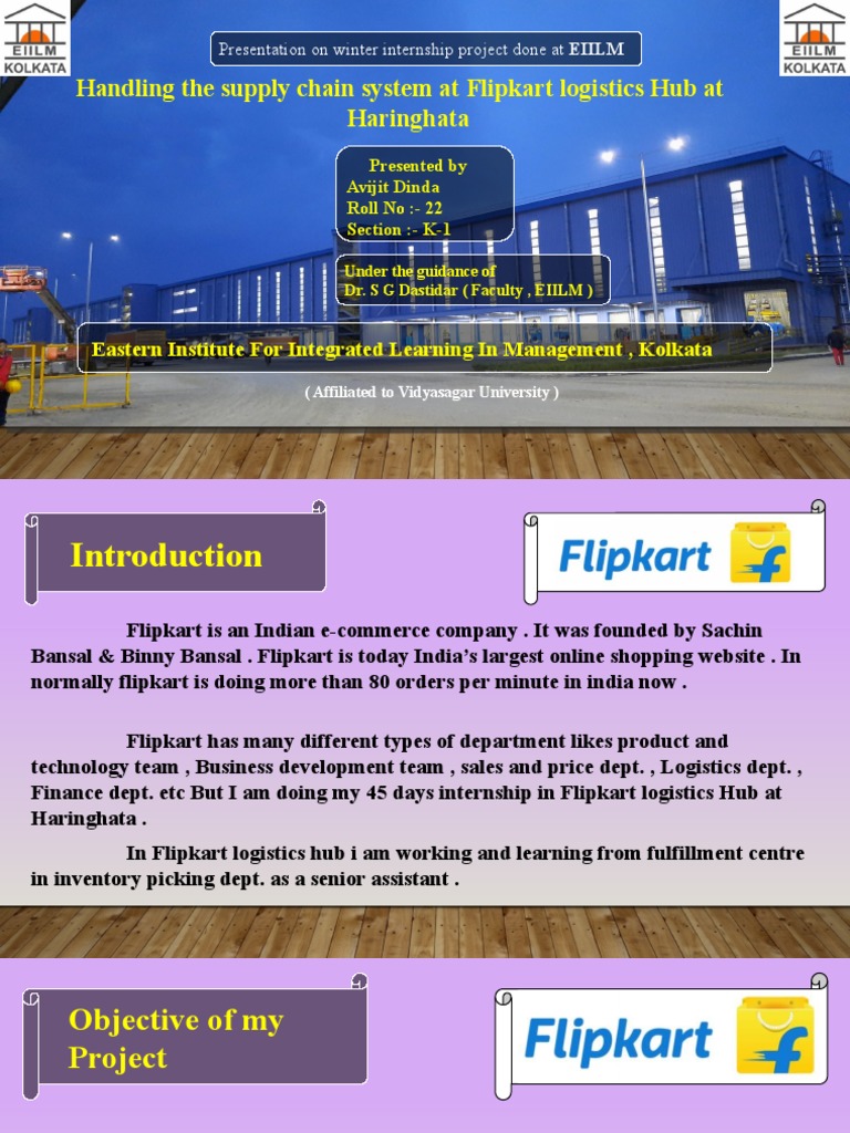 Handling The Supply Chain System at Flipkart Logistics Hub at ...