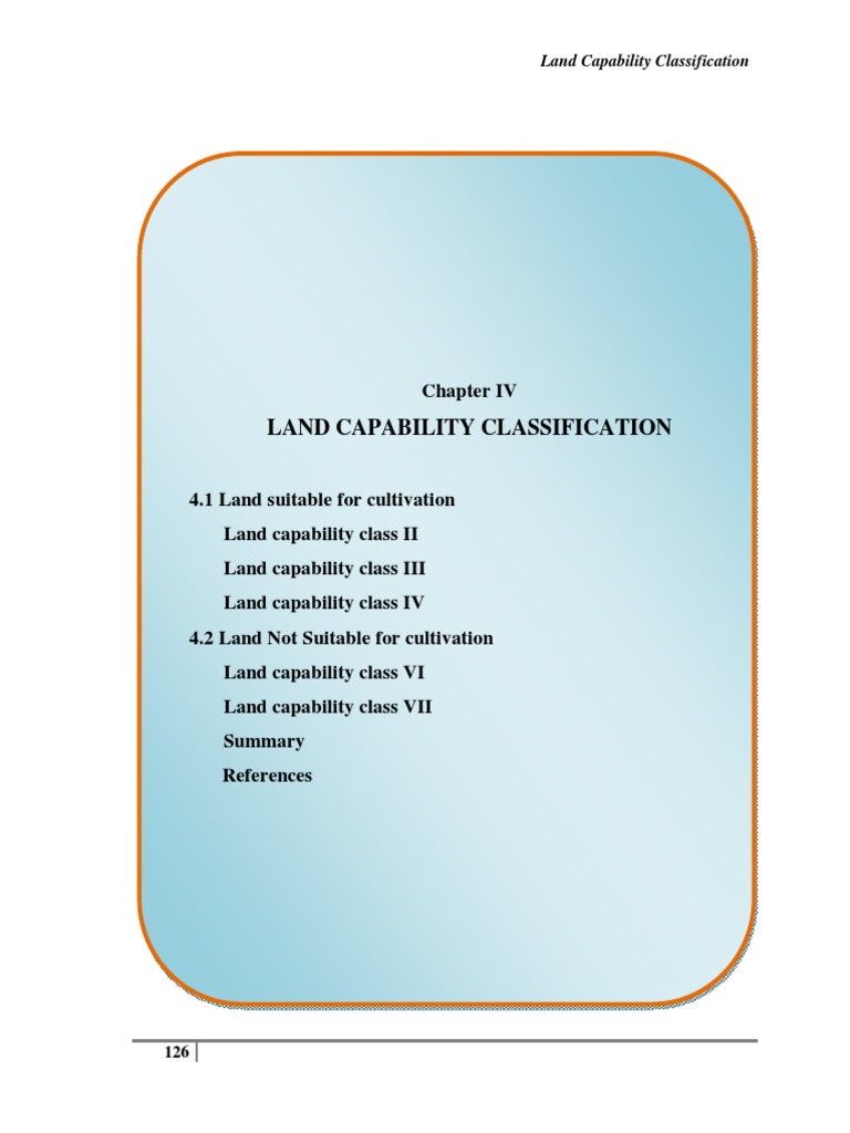 Land Capability Classification | PDF | Soil | River