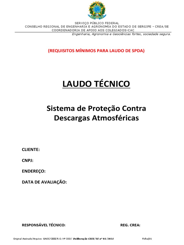 Modelo Laudo Spda MF 2 PDF | PDF