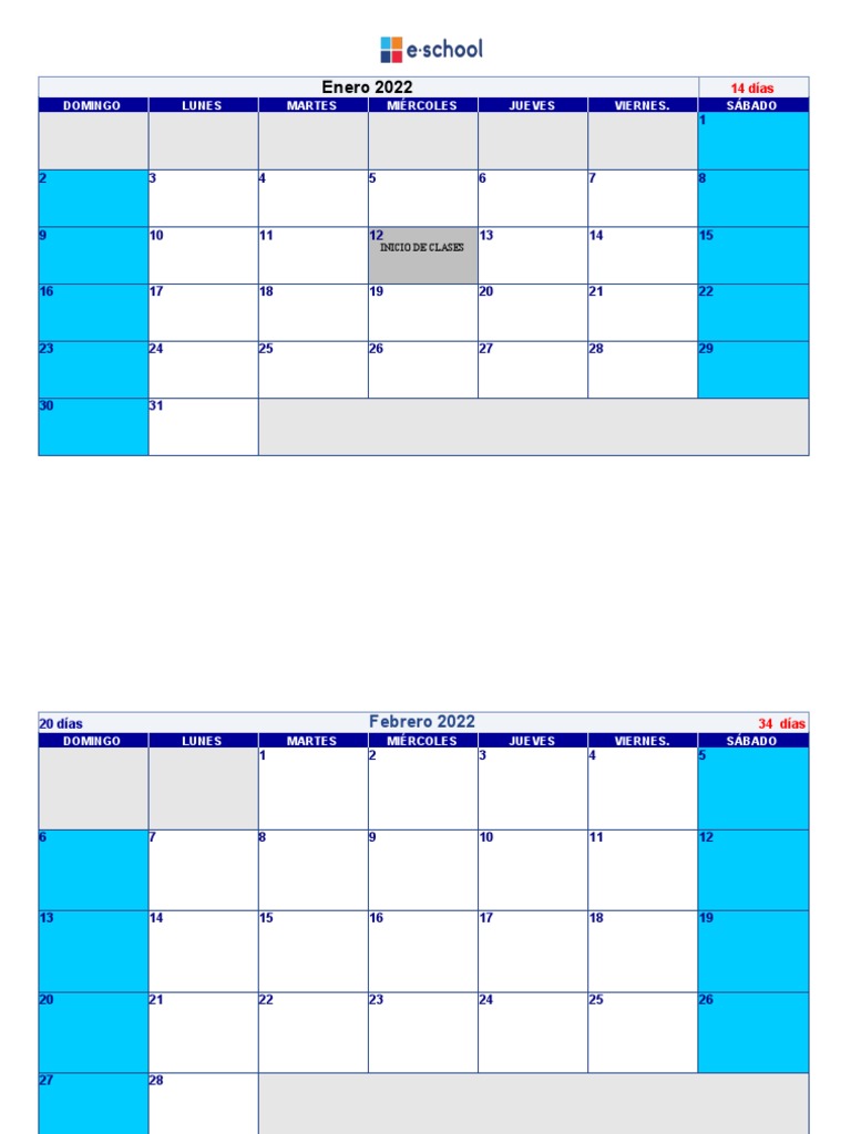 Calendario Escolar 2022 | PDF | Unidades de medida | Observancias