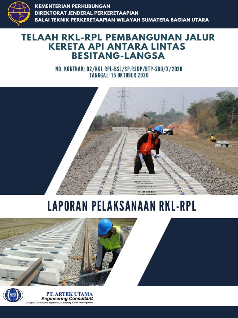 LAPORAN AKHIR TELAAH RKL-RPL PEMBANGUNAN JALUR KERETA API ANTARA ...