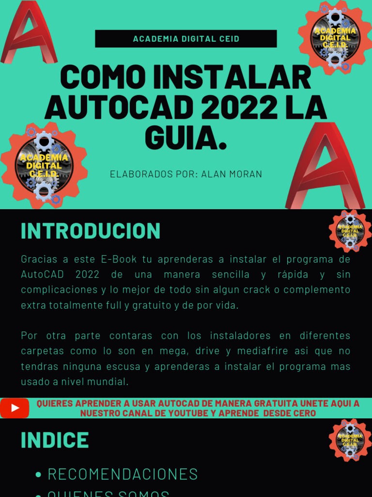 Guía de Instalación de AutoCAD 2022 | PDF | Arquitectura de ...