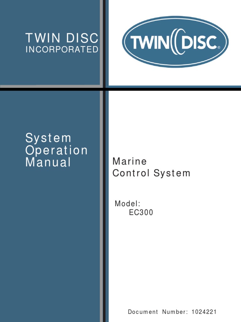 Twin Disc: System Operation Manual | PDF | Transmission (Mechanics ...