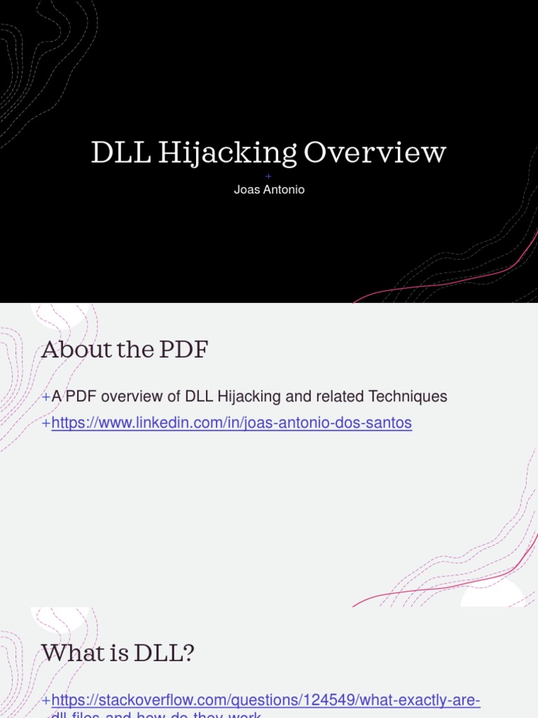 DLL Hijacking Overview | PDF | Microsoft Software | Ibm Pc Compatibles