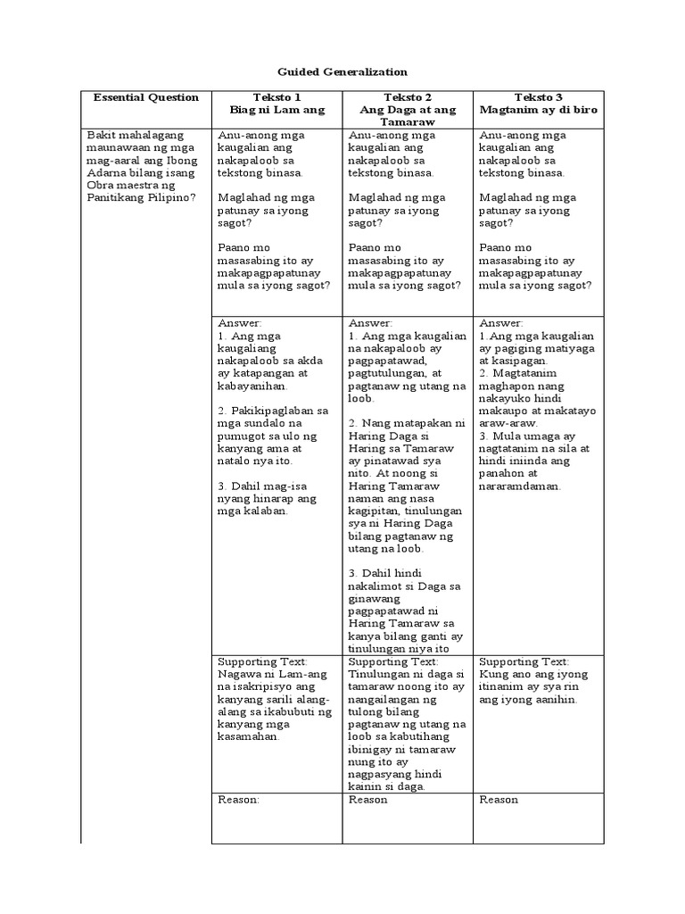Guided Generalization | PDF