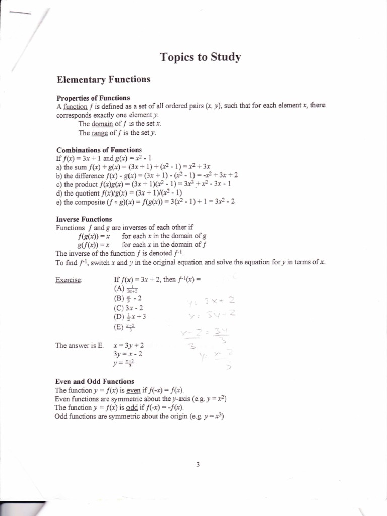Calc Study Guide | PDF | Trigonometric Functions | Derivative