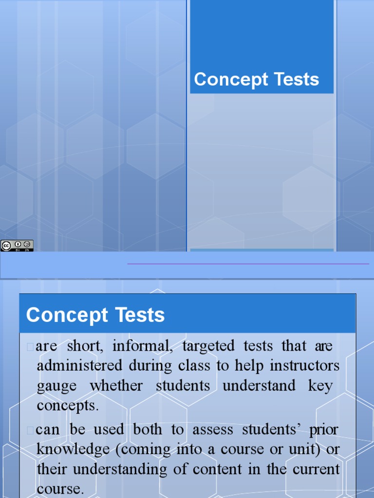 Concept Test | PDF | Reading Comprehension | Concept
