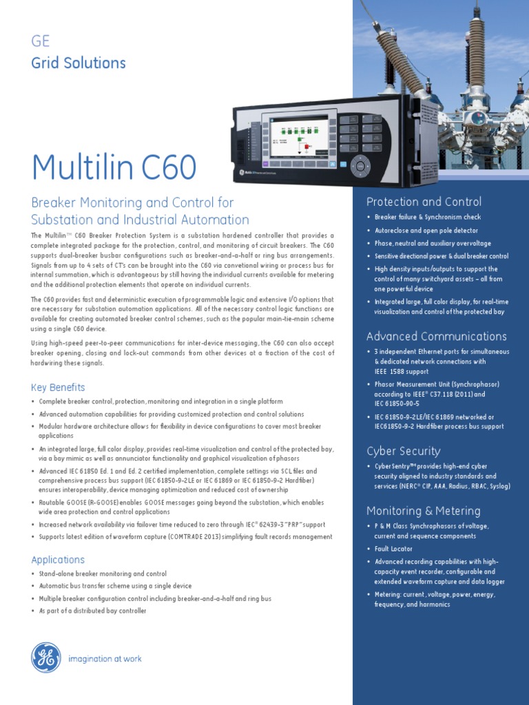 Multilin c60 Brochure en 12654j LTR 202007 r001 | PDF | Network ...
