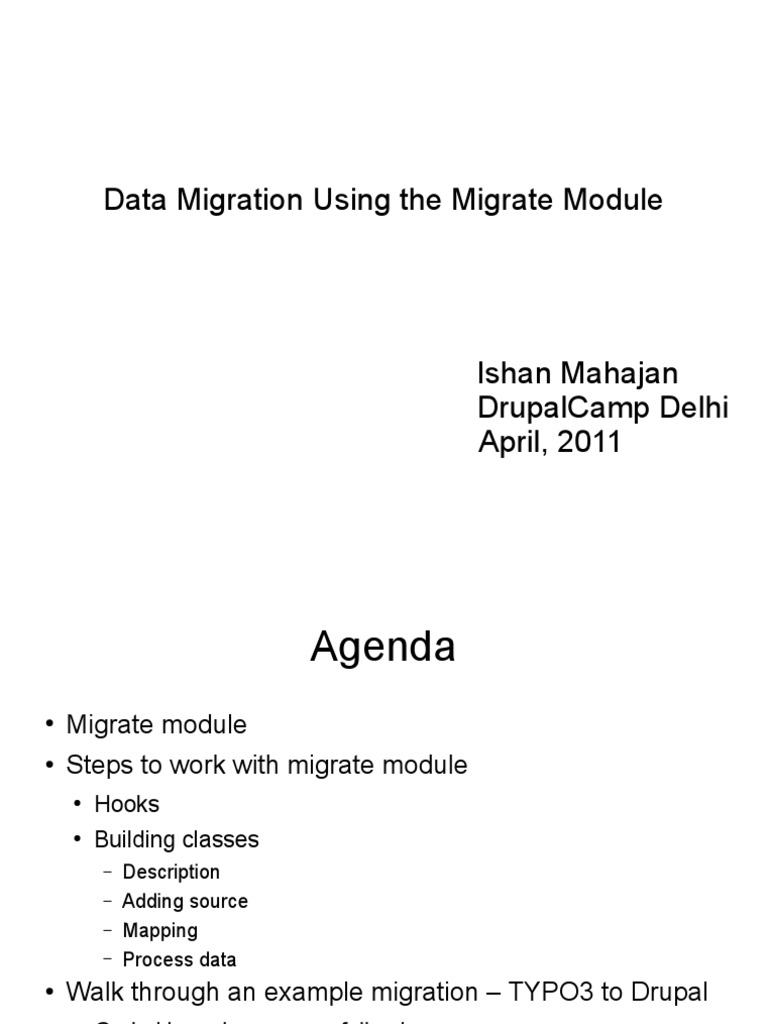 Data Migration Using The Migrate Module | PDF | Drupal | Databases