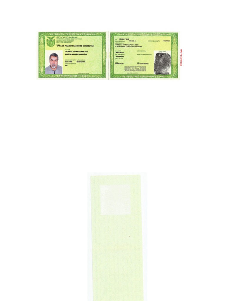 RG Parana PDF Com Fundo 2020 Atualizado 100% | PDF