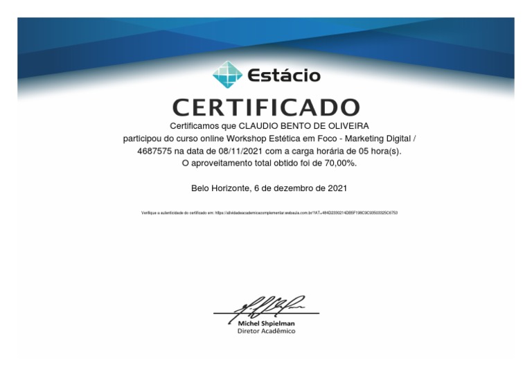 Certificado Marketing Digital | PDF