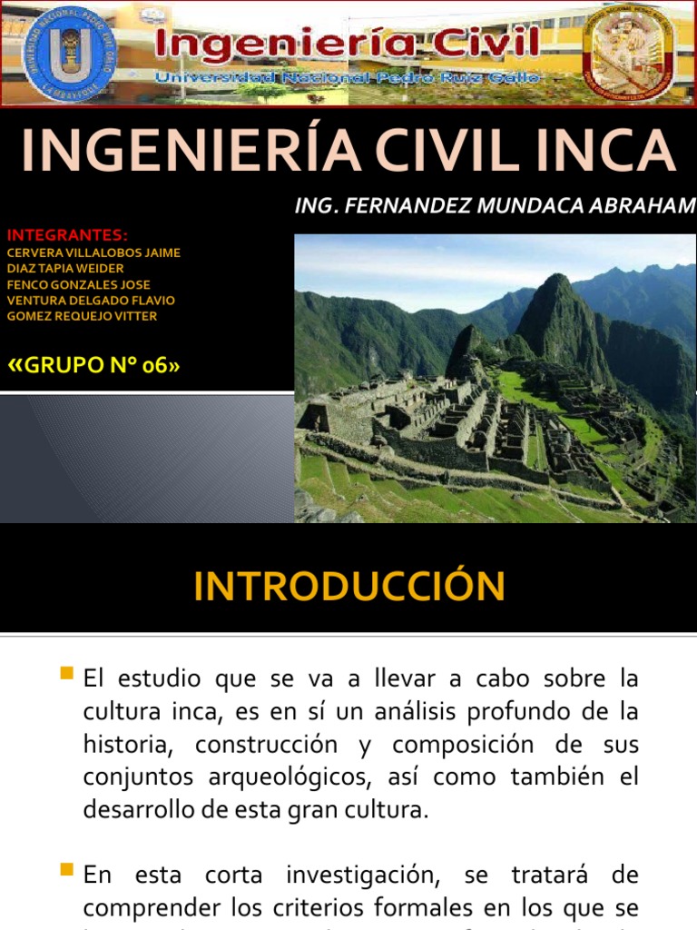 Obras de Ingeniería Inca | PDF