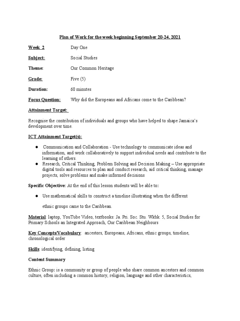 Ethnic Groups and Needs in the Caribbean | PDF | Caribbean | Ethnic Groups