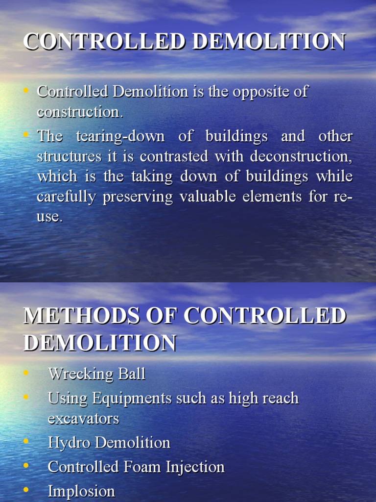 Implosion New | PDF | Demolition | Building Engineering