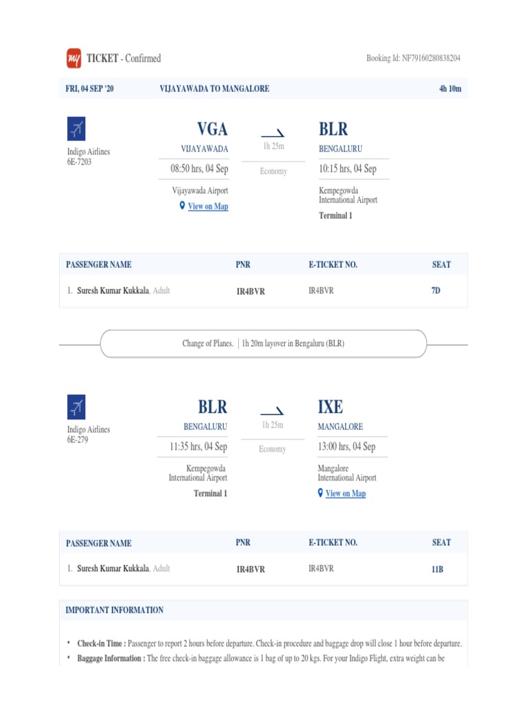 NF79160280838204 ETicket | PDF | Airport | Aviation