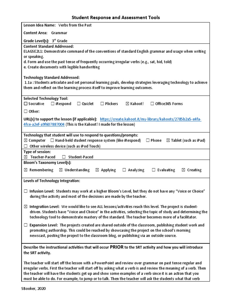 SRT LP | PDF | Teachers | Behavior Modification