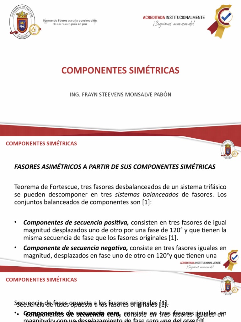 Componentes Simétricas | PDF | Electromagnetismo | Electricidad
