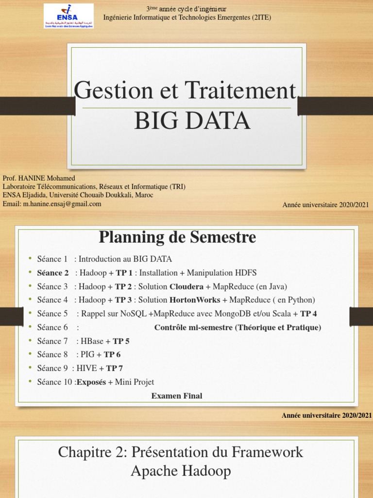 Chapitre 2 Hadoop-Part1 | PDF | Apache Hadoop | MapReduce