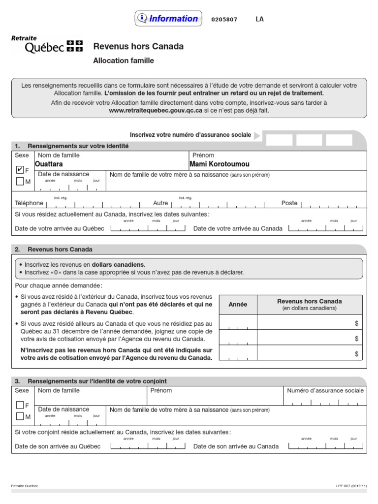 LPF807 FR | PDF | Canada