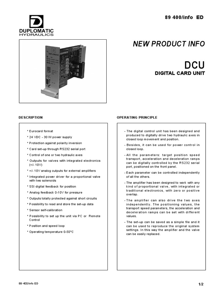 RD Dcu Digital Card Unit | PDF | Feedback | Amplifier