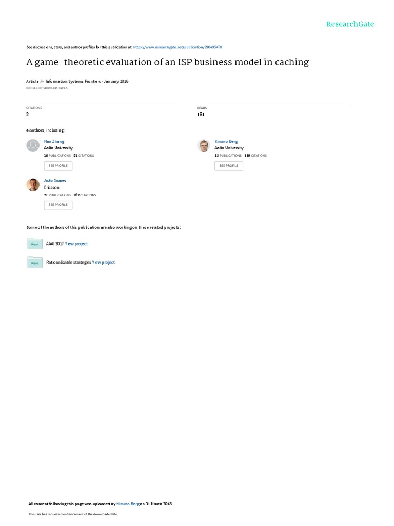 ISP Business Models | PDF | Cloud Computing | World Wide Web