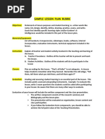 Lesson Plan Proforma | PDF | Lesson Plan | Educational Psychology