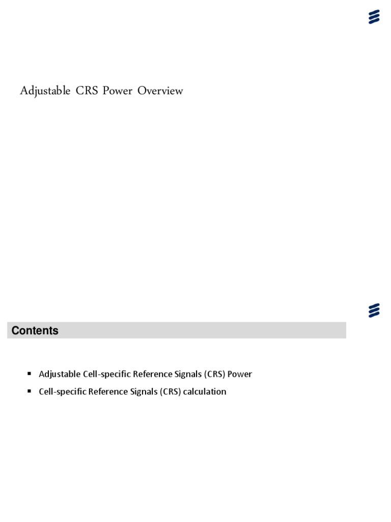 Adjustable CRS Power Overview | PDF | Computing | Electrical Engineering