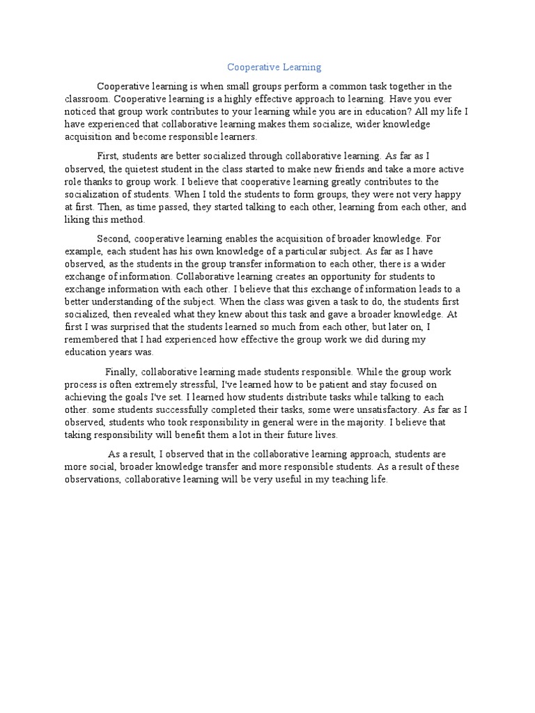 Coop | PDF | Learning | Education Theory