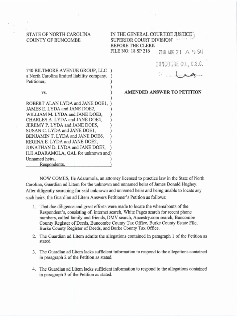 Amended Answer | PDF